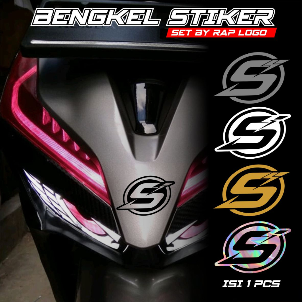 Jual Stiker Motor Keren Matic Set By Rap Logo S Cutting Menyala Saat ...