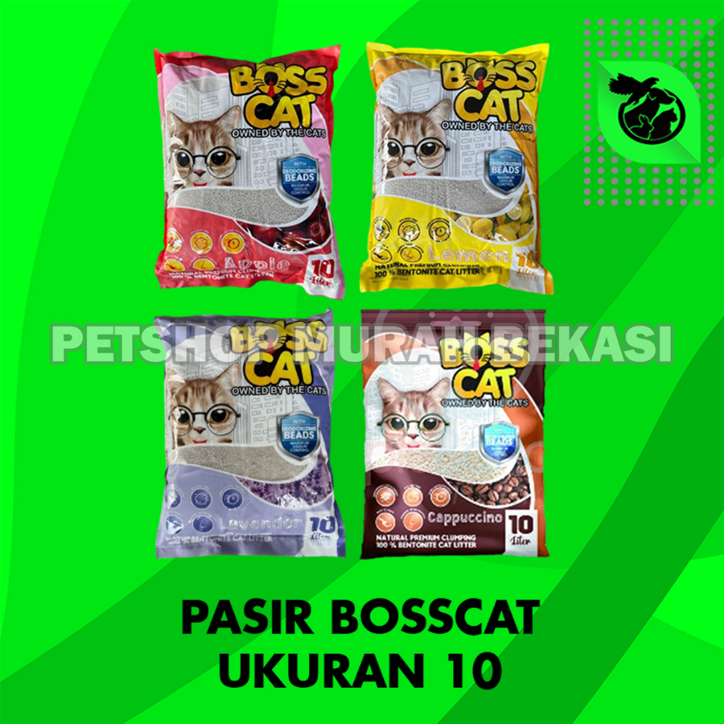 Jual Pasir Kucing Boss Cat Gumpal Wangi 10 Liter | Shopee Indonesia