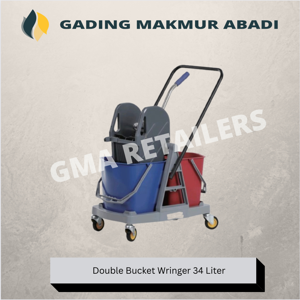 Jual Double Bucket Wringer Plastik / Ember Air Roda 34 Liter | Shopee ...