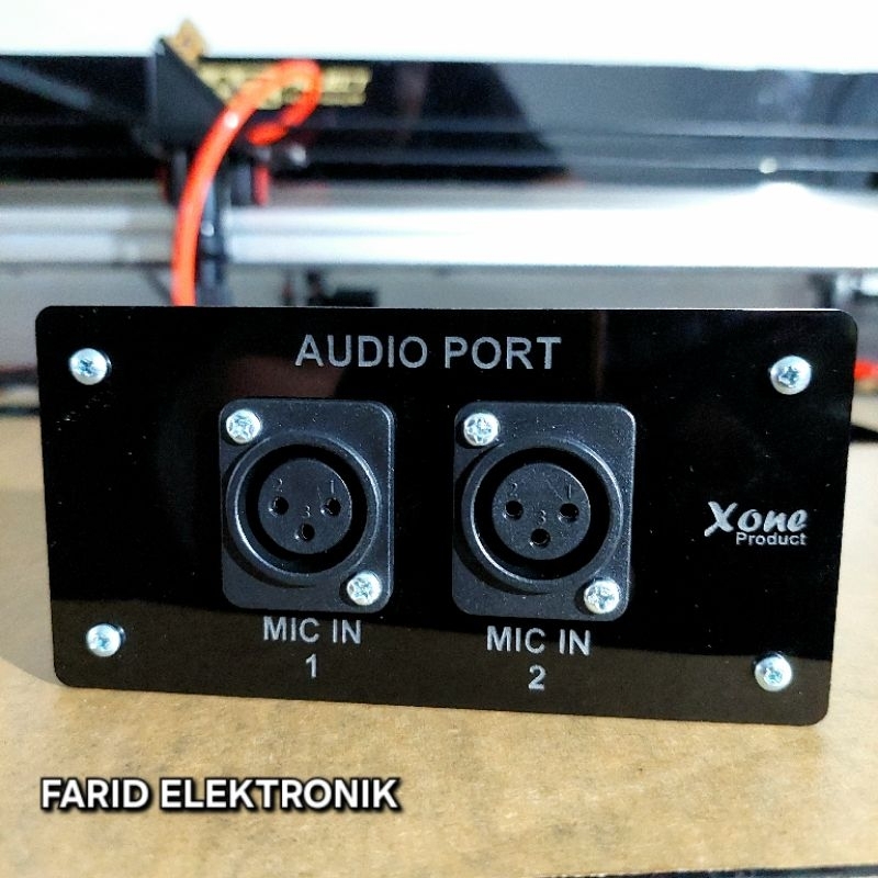 Jual Panel box Mic Tanam Tembok 2 Lubang Xlr Panel Mic Tanam 2 Lubang ...