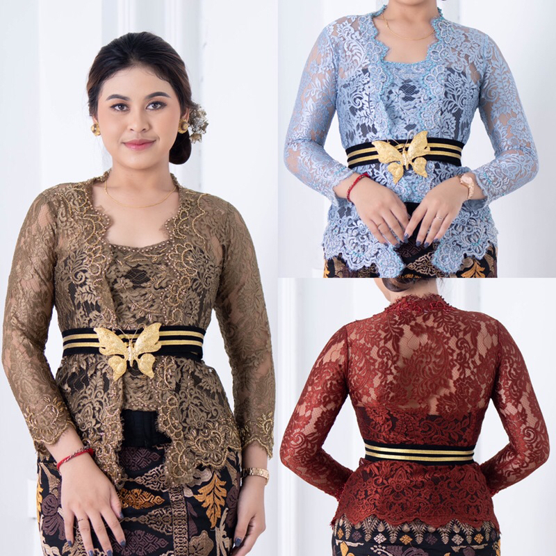 Jual Kebaya Payet Brokat Metalik Lengan Panjang | Shopee Indonesia