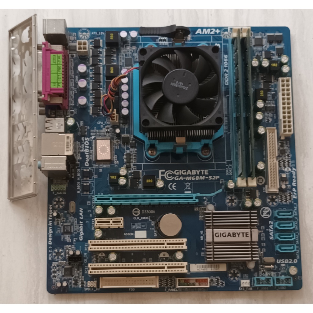 Jual MAINBOARD Gigabyte GA-M68M-S2P (Socket AM2+/AM3/DDR2) (SePAKET ...
