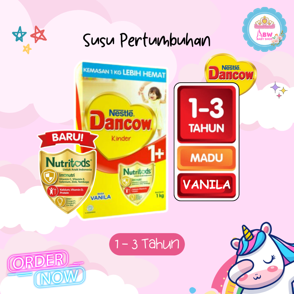 Jual Nestle Dancow 1+ Susu Pertumbuhan 1-3 Tahun Rasa Madu/Vanila Susu ...