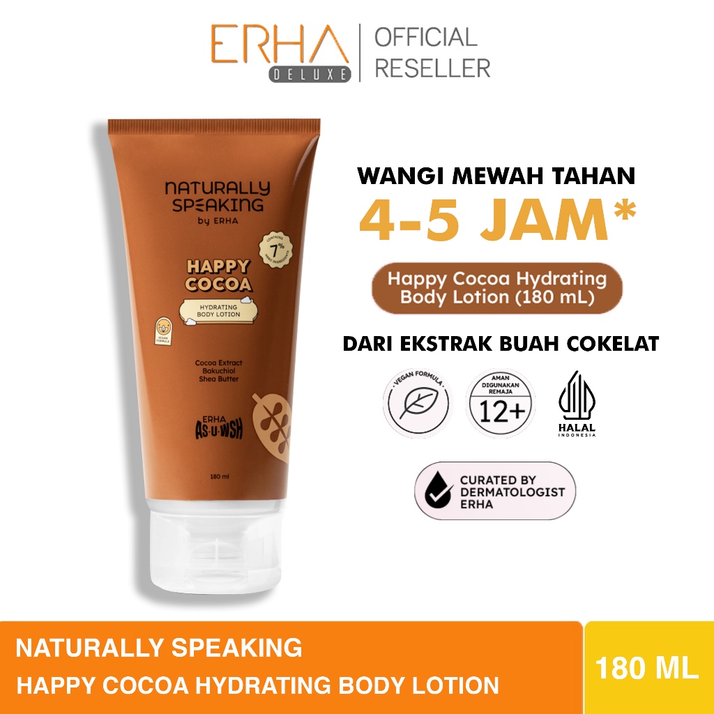 Jual Naturally Speaking by ERHA - Body Lotion Pelembab Tubuh Happy ...