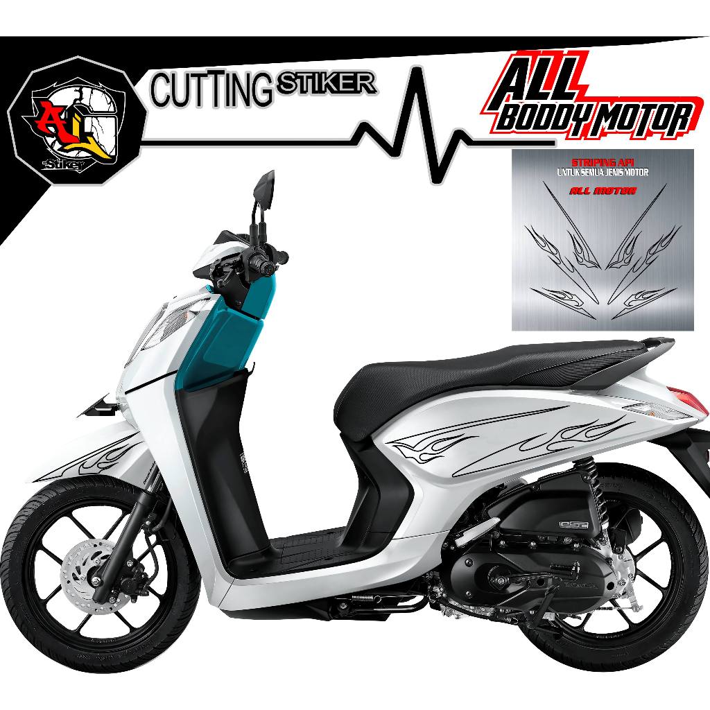 Jual STICKER CUTTING/SCF.299/STIKER API UNTUK ALL TYPE MOTOR/STIKER API ...