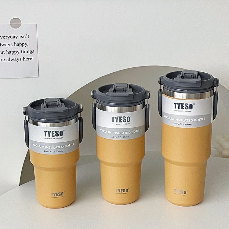 Jual Tyeso Tumbler Handle 2in1 Stainless Steel Original Mug Coffee Vacuum Insulated Bottle ...