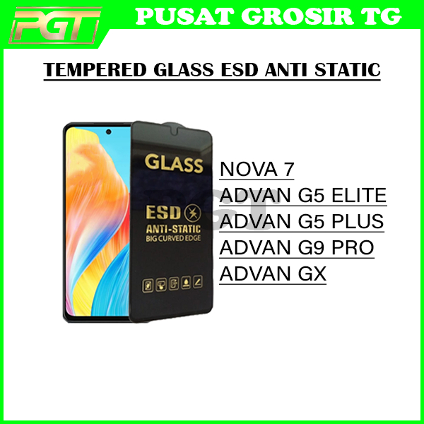 Jual TEMPERED GLASS ESD ANTI STATIC ADVAN G5 ELITE G5 PLUS G9 PRO GX | Shopee Indonesia