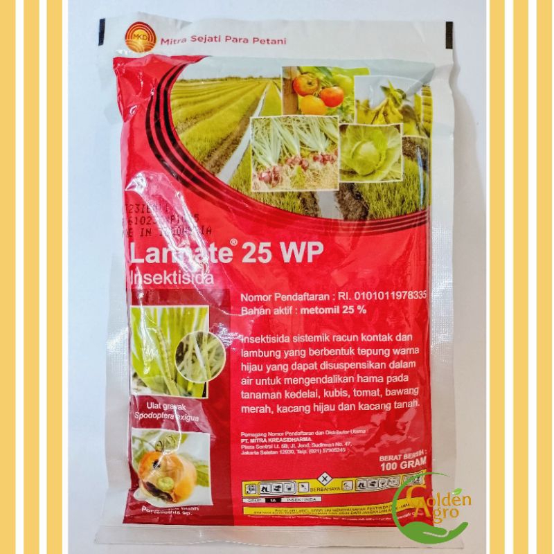 Jual INSEKTISIDA LANNATE LANET 25 WP MERAH 100GR GR | Shopee Indonesia