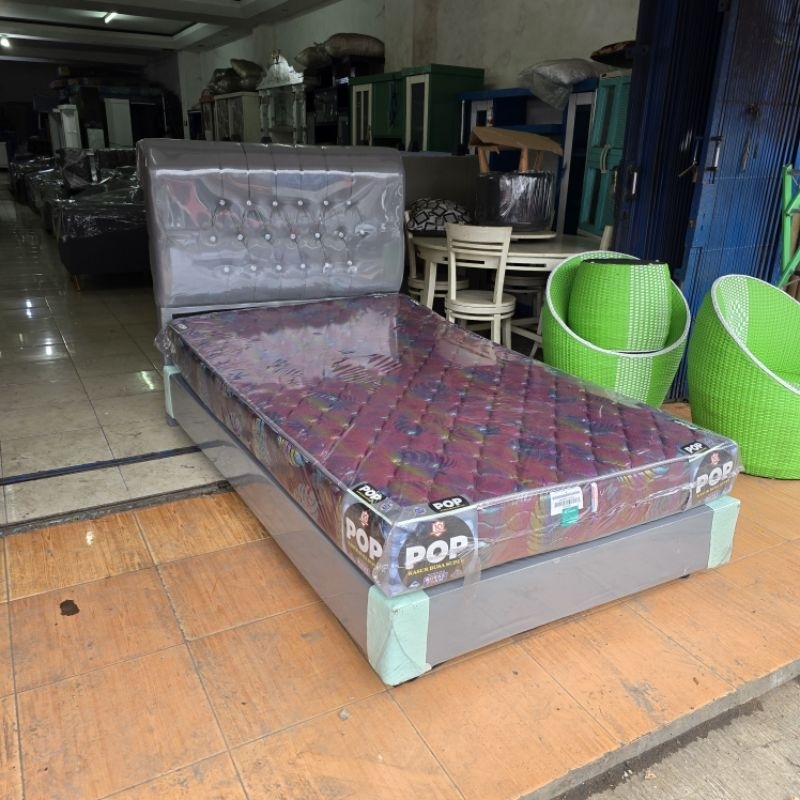 Jual (Free Ongkir) Set Divan Kasur Busa Royal Foam POP 120x200 cm | Shopee Indonesia