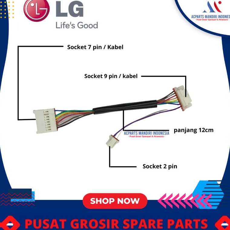 Jual kabel socket sensor ac lg hercules m Special Edition | Shopee ...