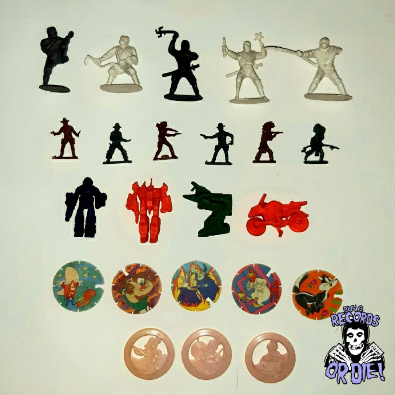 Jual Mainan Jadul Vintage - Tazos Ninja Koboy Indian Robot (Sepaket ...