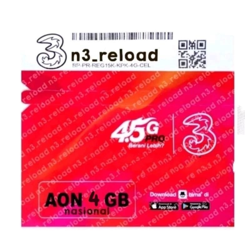 Jual Perdana Tri Aon 4GB Nasional | Shopee Indonesia