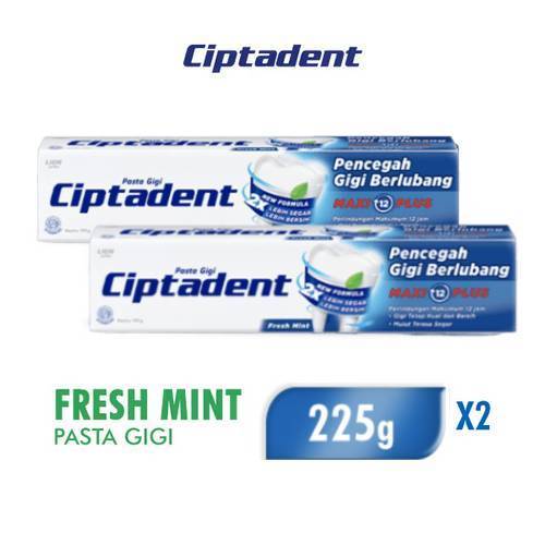 Jual Ciptadent Pasta Gigi Fresh Mint 225 gr x 2 | Shopee Indonesia