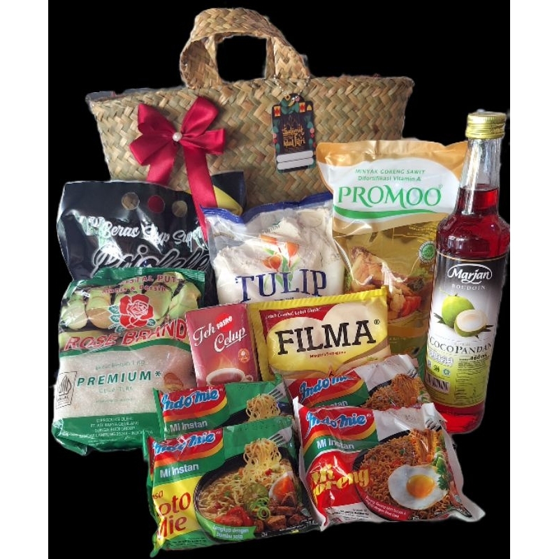 Jual PAKET SEMBAKO LEBARAN/HAMPERS LEBARAN DENGAN TAS CANTIK | Shopee ...
