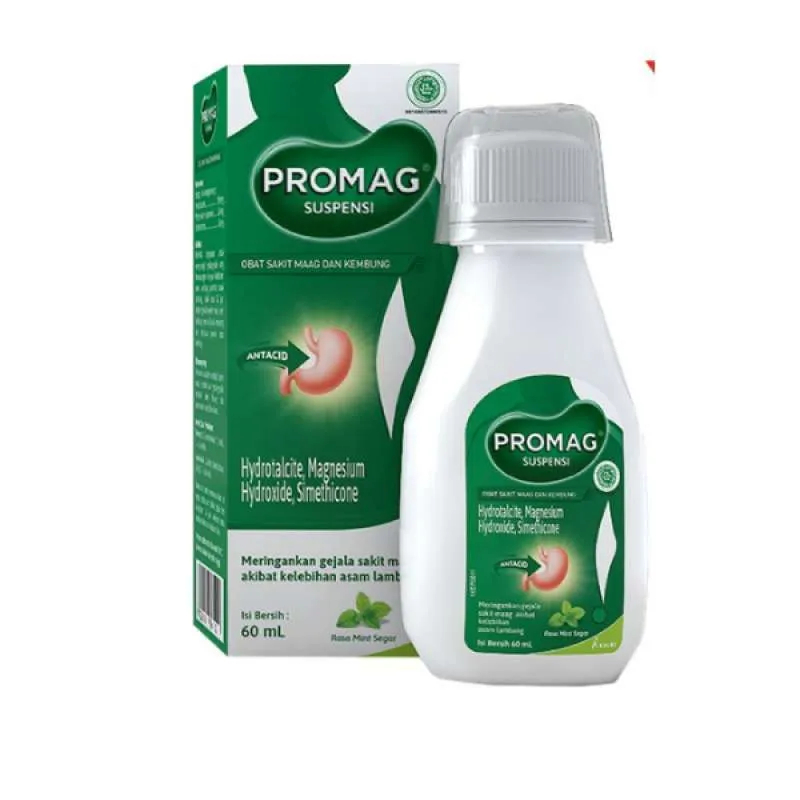 Jual Promag Cair (Sirup Suspensi) Obat Maag dan Kembung kemasan Botol ...