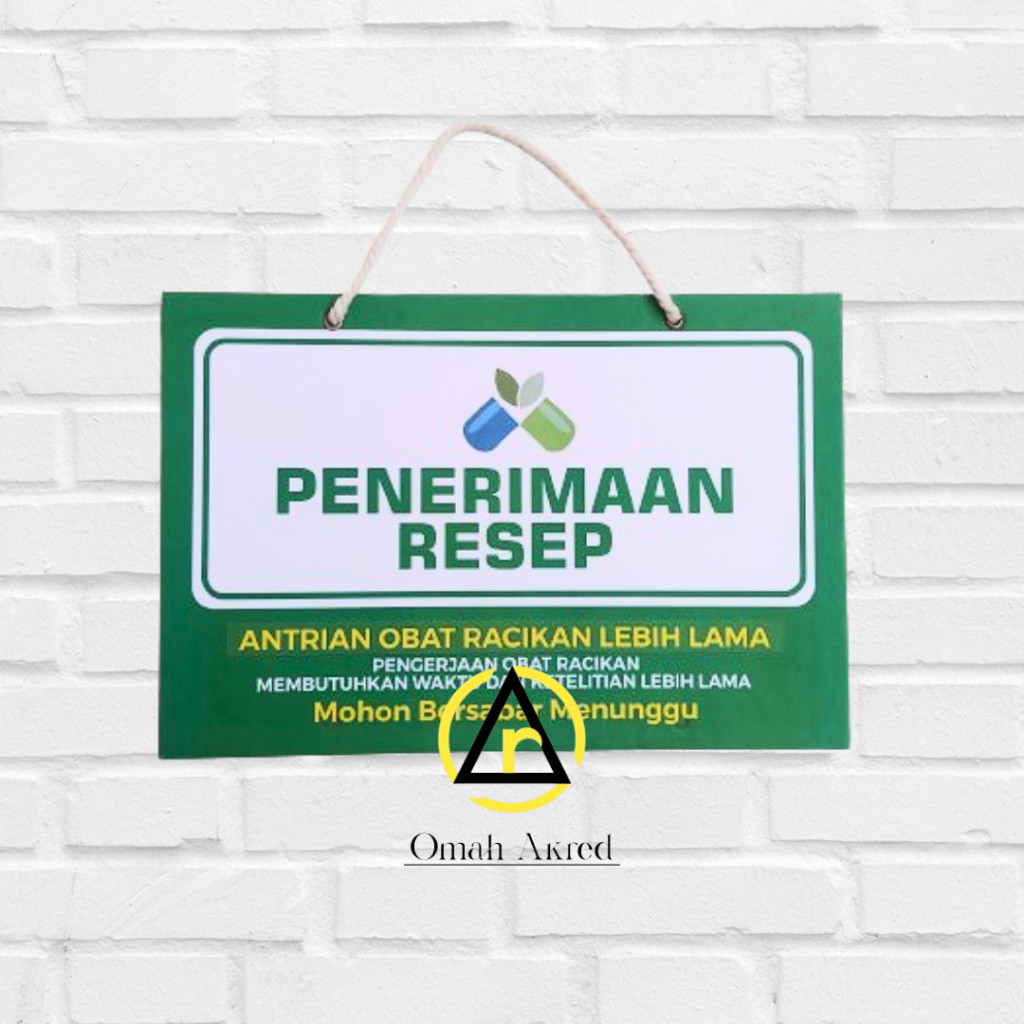 Jual Hard Poster Penerimaan Resep - Pengambilan Resep | Shopee Indonesia