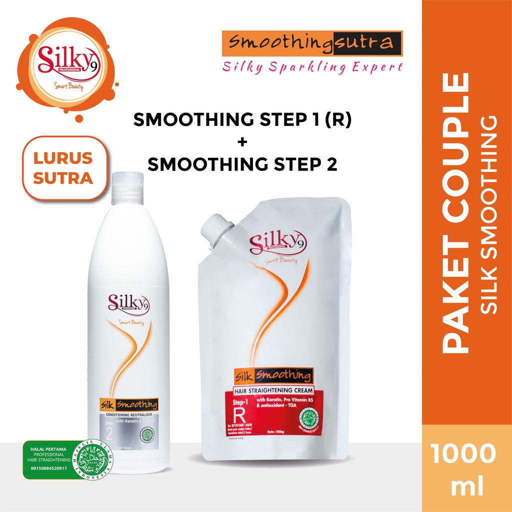 Jual SILKY9 PRO Silk Smoothing Keratin / SMOOTHING SUTRA 1000 GR step 1 ...