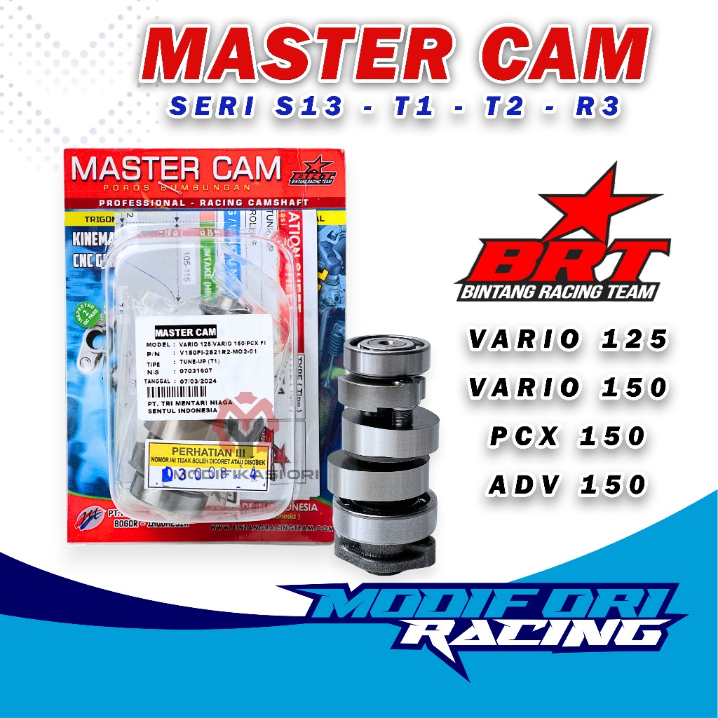Jual Master CAM BRT VARIO 125 VARIO 150 Noken AS BRT PCX ADV 150 Camshaft Noken AS BRT S13 T1 T2 ...