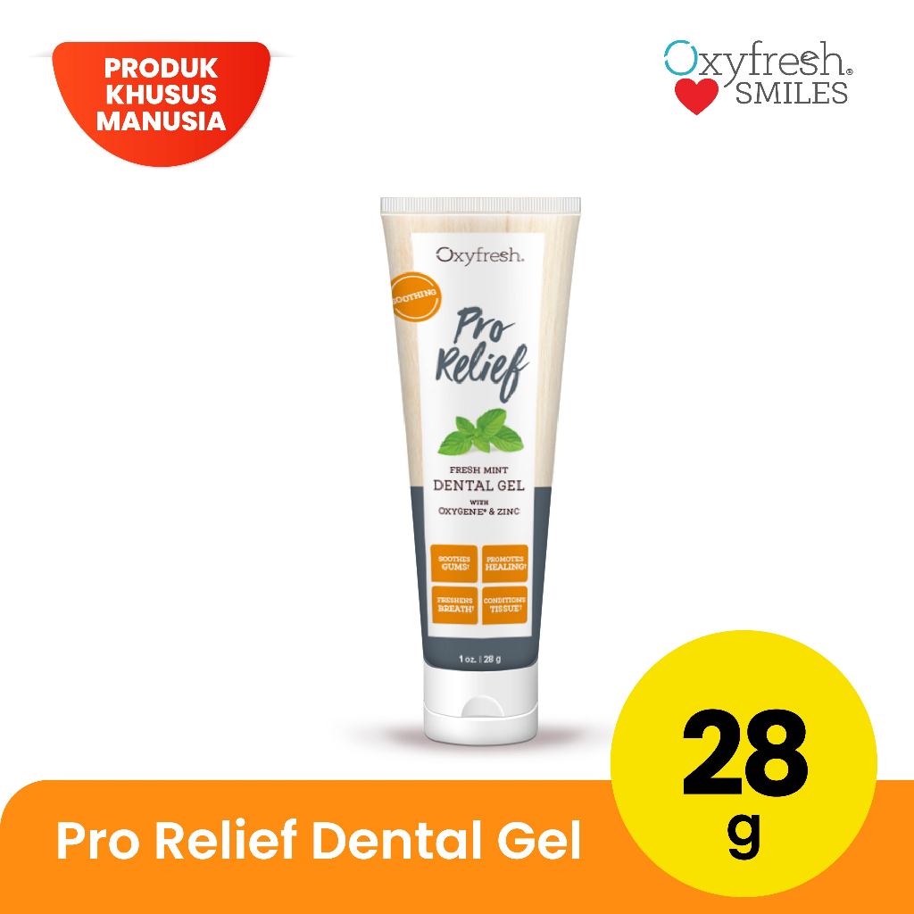 Jual Oxyfresh Pro Relief Dental Gel 28 g | Shopee Indonesia