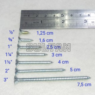 Jual Sekrup Skrup Tapping Screw JF kayu Kepala 8 mm , Harga 1 Bks 100 pcs | Shopee Indonesia