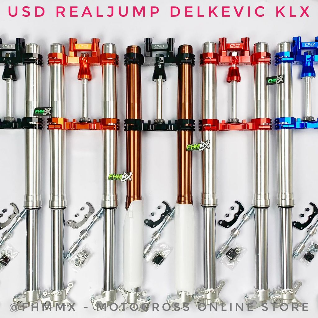 Jual USD Upside down Realjump CRF 150 KLX 150 Delkevic | Shopee Indonesia
