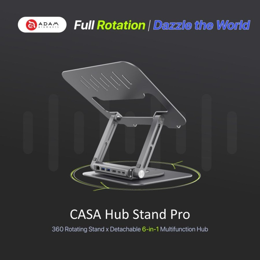 Jual CASA HUB Stand Pro USB-C 6-in-1 Laptop Stand Hub | Shopee Indonesia