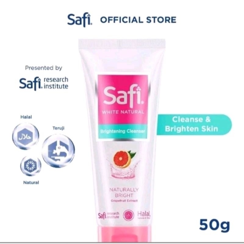 Jual Safi White Natural Brightening Series Cleanser Cream Mangosteen ...