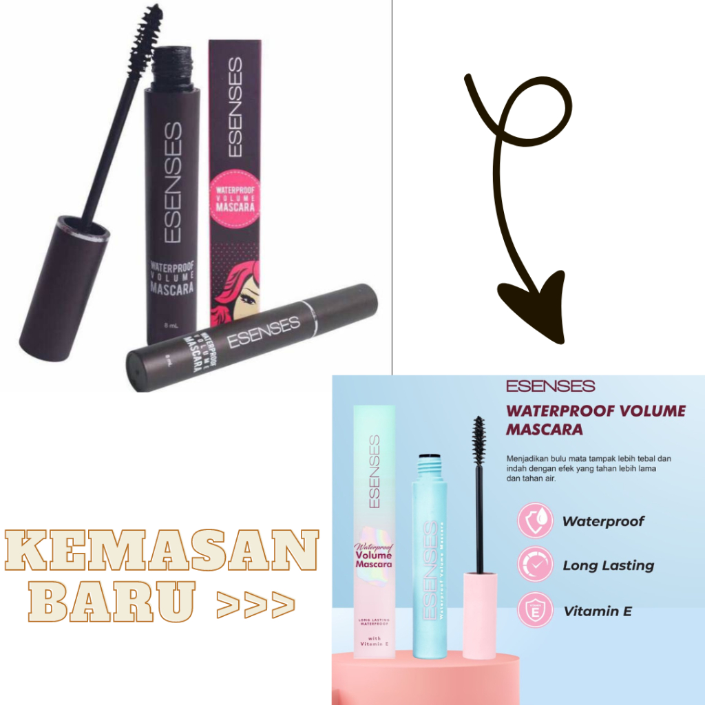Jual ESENSES Mascara - Esenses Waterproof Volume Mascara 8ml BPOM MG ...