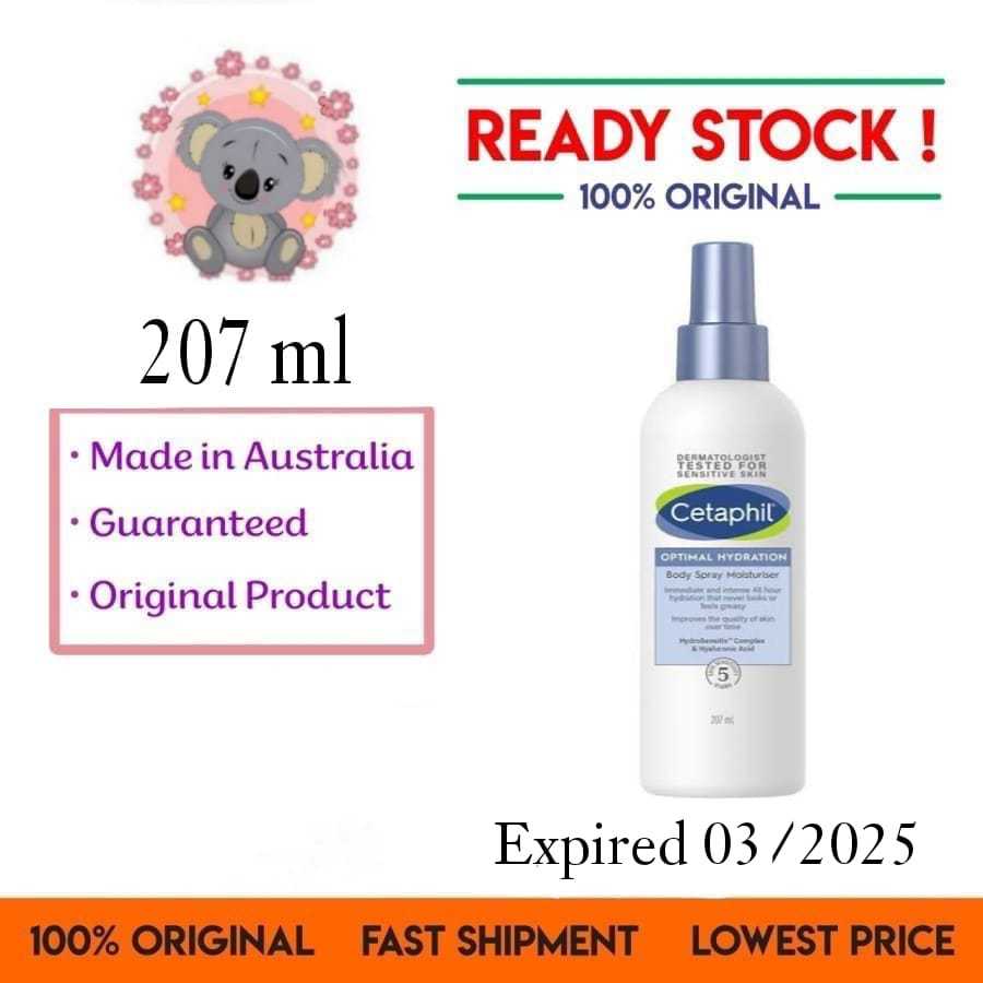 Jual Cetaphil Optimal Hydration Body Spray Moisturizer ORI AUSTRALIA ...