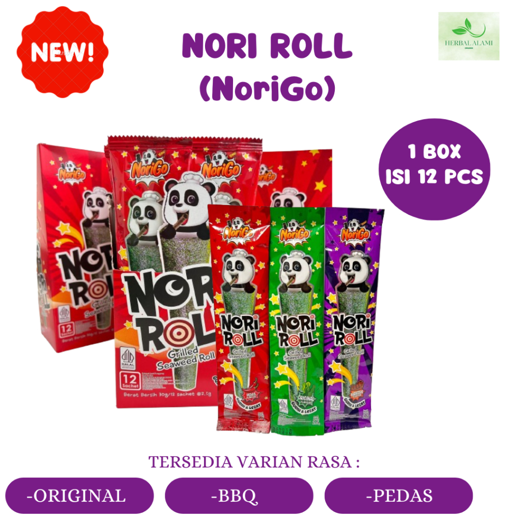 Jual SNACK NORI | NORI ROLL | 1 BOX 3 VARIAN RASA | Shopee Indonesia