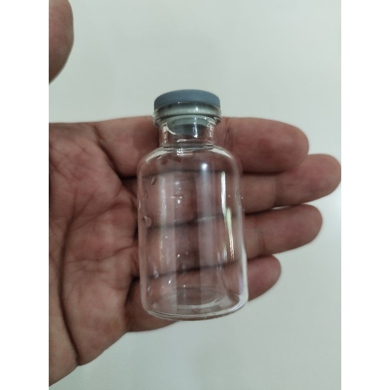 Jual Botol vial kaca tutup rubber 20ml | Shopee Indonesia