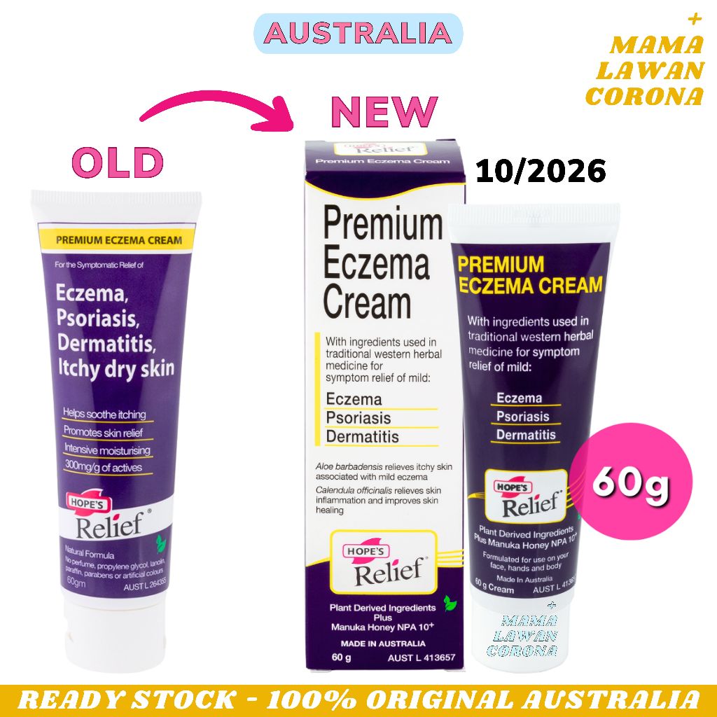 Jual Hope's Relief Cream Eczema Psoriasis Dermatitis Itchy Dry Skin ...