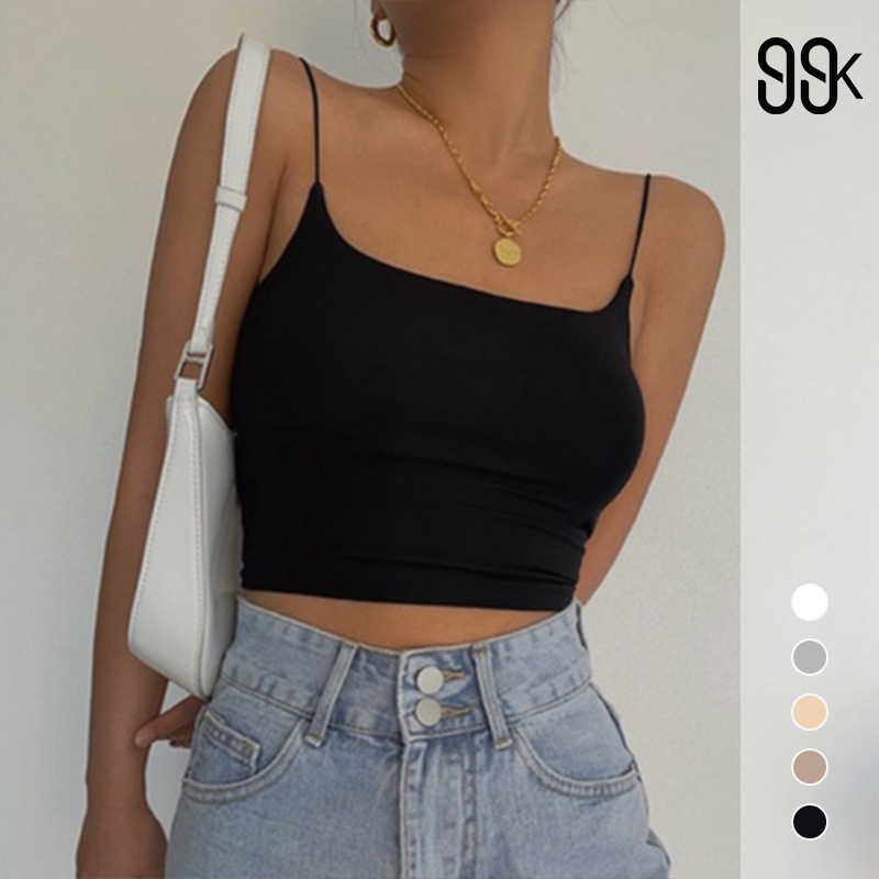 Jual 【Premium】Women's Basic Cropped Tank Top 7134 (S/M/L) | Shopee ...