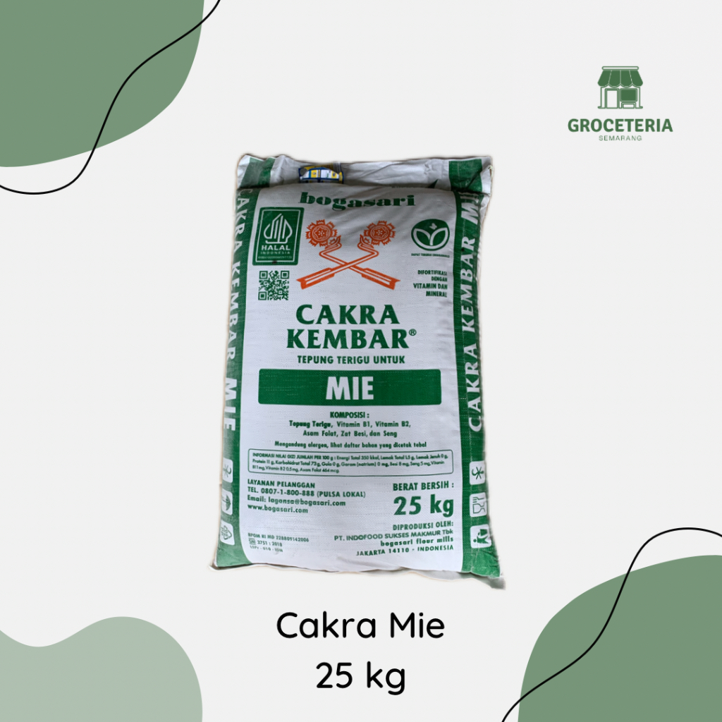 Jual TEPUNG TERIGU CAKRA KEMBAR MIE 25KG | Shopee Indonesia