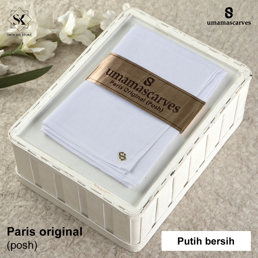 Jual Kerudung Umamascarves Paris Original Metal Logo S 110x110 cm Paris Original Umama Scarf ...