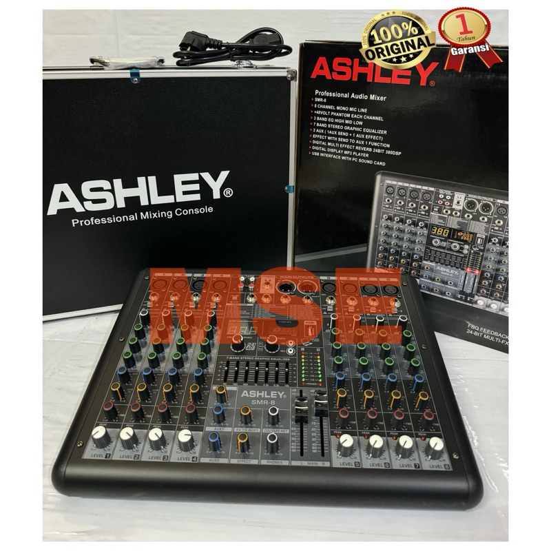 Jual MIXER 8 CHANNEL ASHLEY SMR-8 SMR 8 SMR8 ORIGINAL GARANSI RESMI ASHLEY 1 TAHUN | Shopee ...