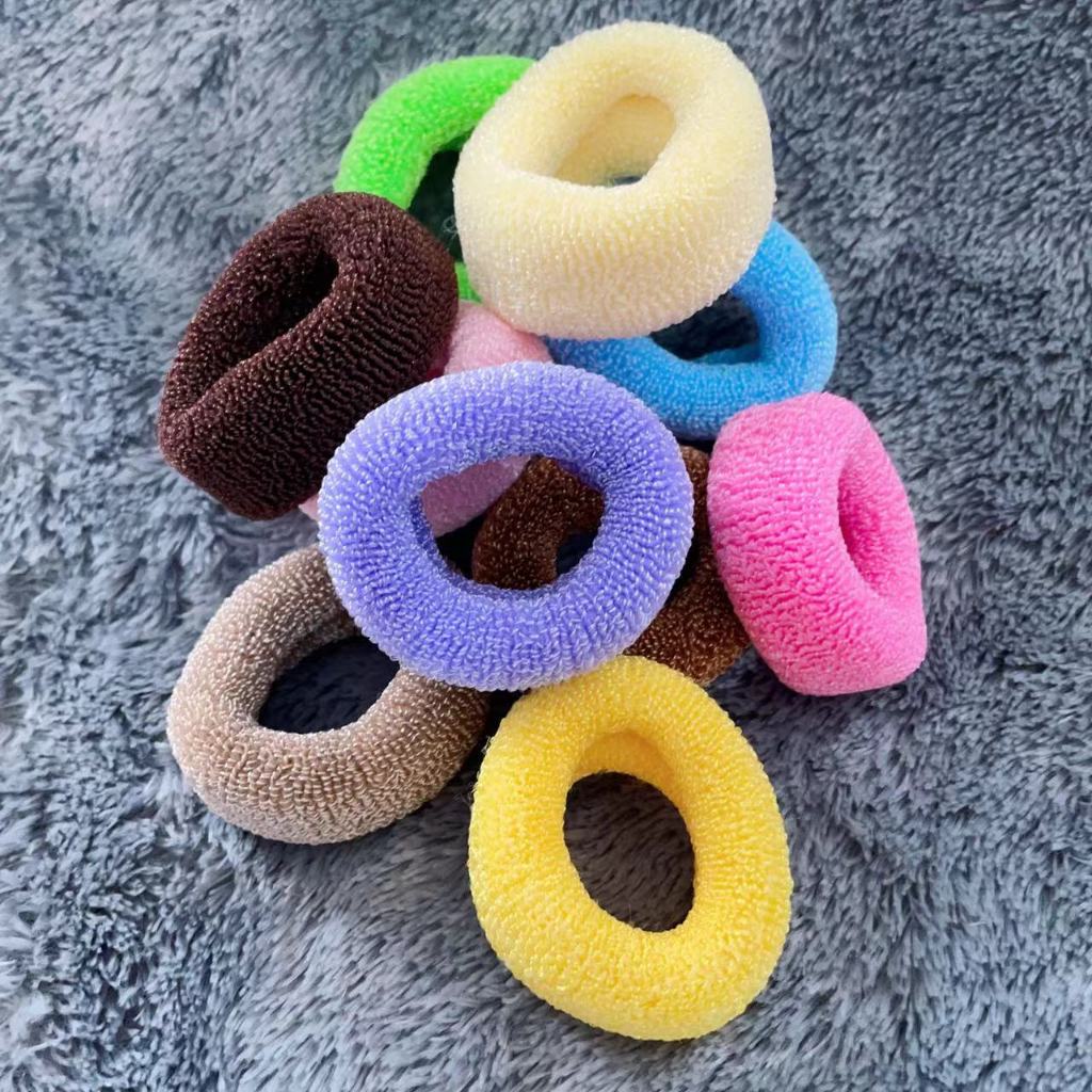Jual Kunciran Donat BESAR / Kunciran Bulat / Ikat Rambut/1pcs | Shopee ...