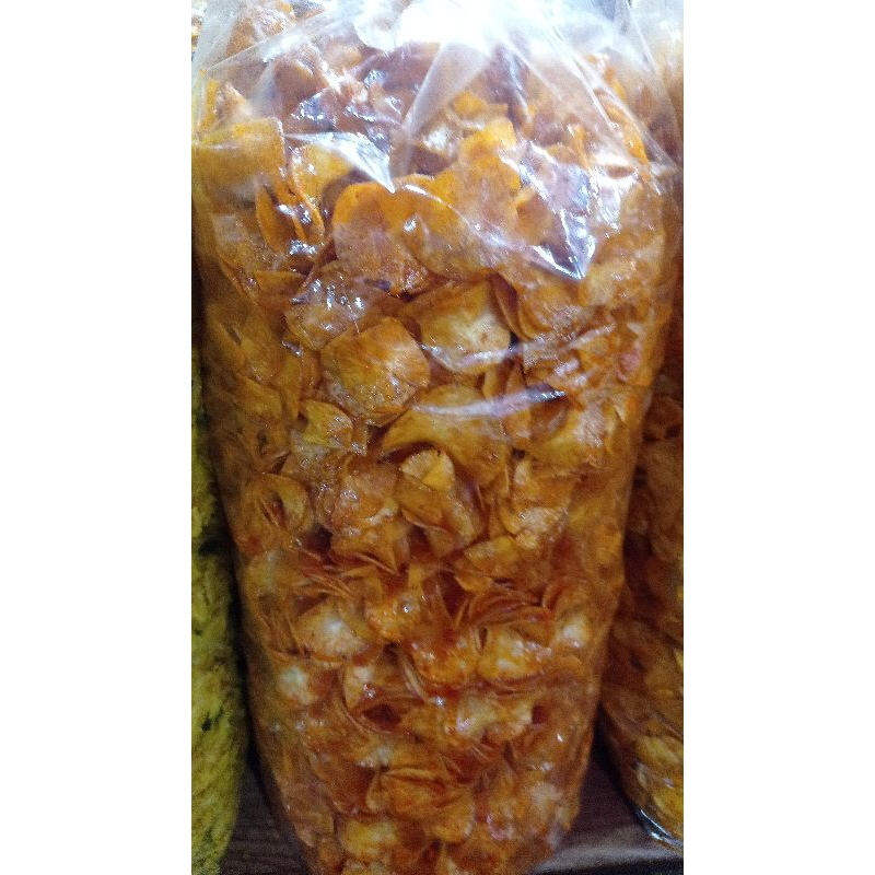Jual kerupuk talas renyah gurih cemilan ringan 250 gr kriuk oleh oleh ...