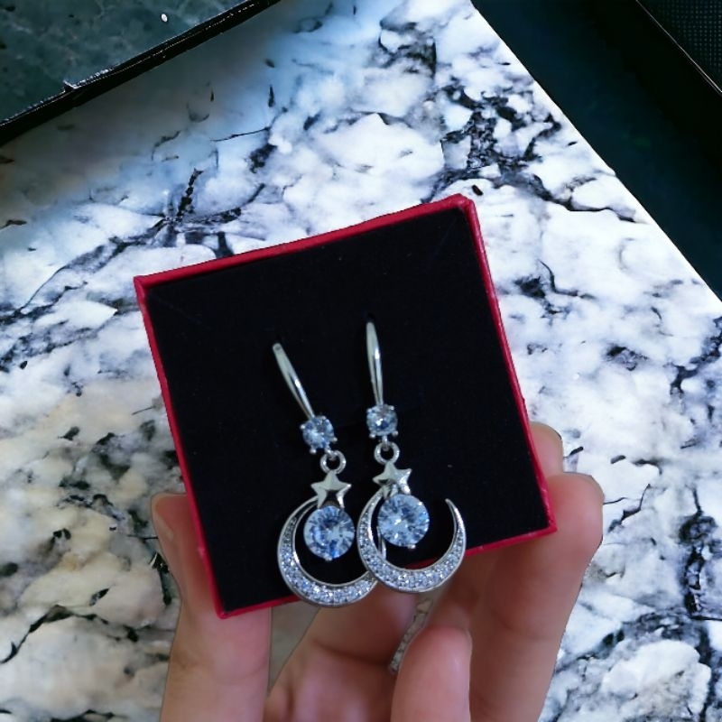 Jual ANTING PREMIUM SILVER ORI plus bonus - Model Bulan Sabit Bintang ...