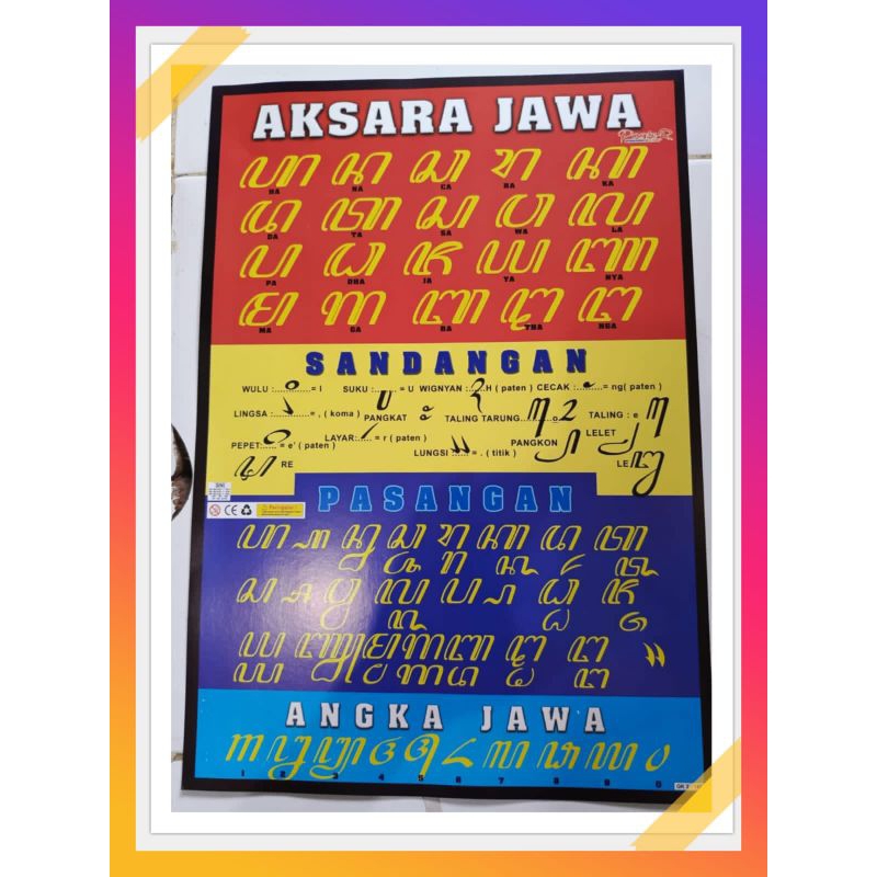 Jual Poster Aksara Jawa | Shopee Indonesia