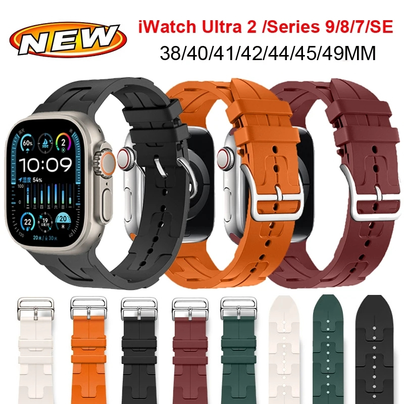 Jual Strap Silicone Kilim Single Tour Tali Jam Apple watch 42mm 38mm ...
