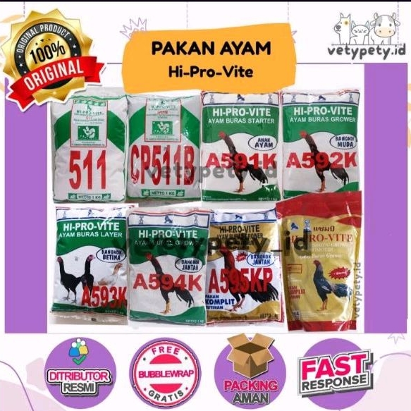 Jual ALL VARIAN HI-PRO-VITE - Pakan Ayam Pur Ayam Voer ayam Makanan ...