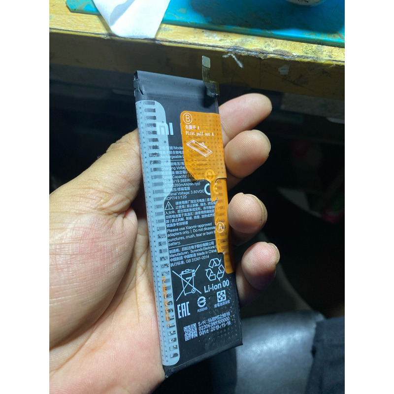 Jual Batu Batrai xiaomi Mi note 10 BM52 cabutan normal dan masih sangat ...