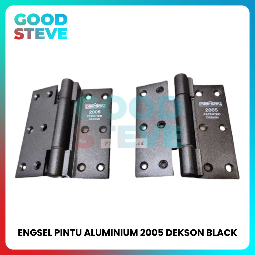 Jual Engsel Pintu Aluminium 2005 Dekkson Engsel Tanpa Coak Dekson HITAM ...