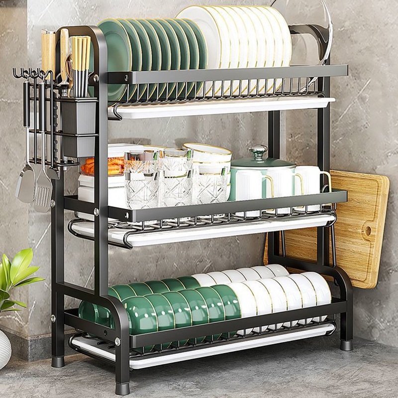 Jual Rak Piring Stainless Steel Rak Piring Wastafel Dapur Rak Pengering ...