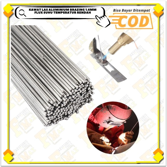 Jual Kawat las Alumunium 1.6 mm Suhu Rendah Welding Wire Isi 1 pcs Kawat Las Aluminium Berinti ...