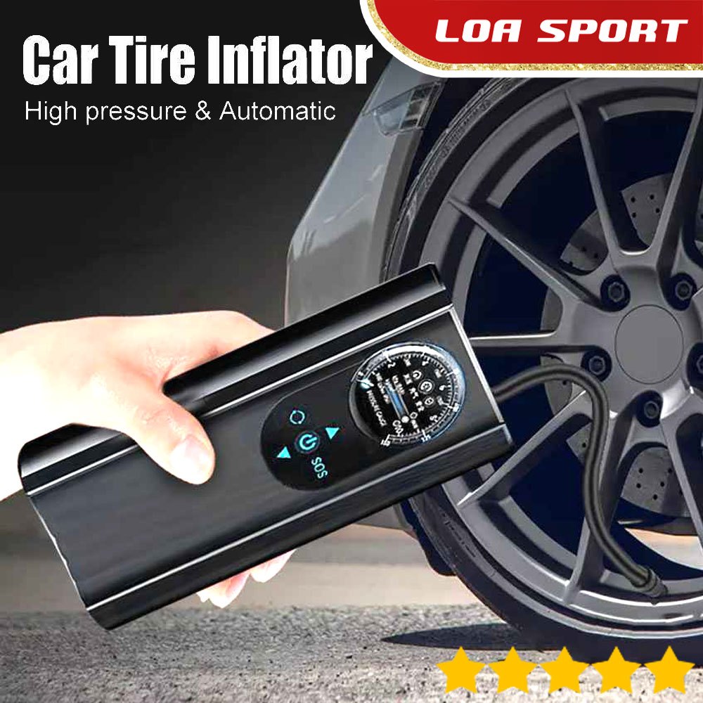 Jual Pompa Ban Mobil Elektrik Automatic Inflator 12V Cigar Plug 150 PSI ...