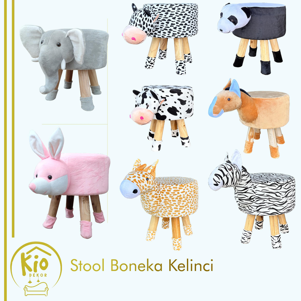 Jual Stool Boneka - Stool Karakter - Stool Hewan - Stool Anak - Stool ...