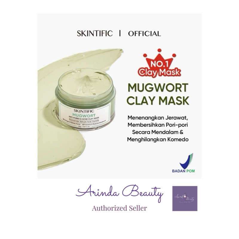 Jual SKINTIFIC Anti Pores & Acne Clay Mask 55gr | Shopee Indonesia