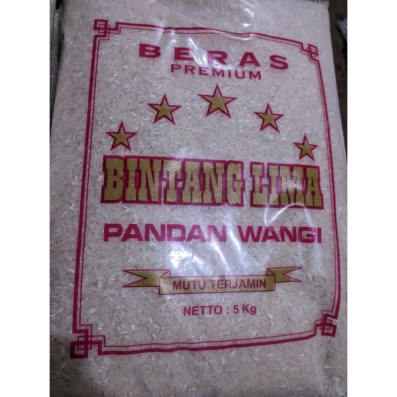 Jual Beras Bintang Lima Merah 5kg | Shopee Indonesia